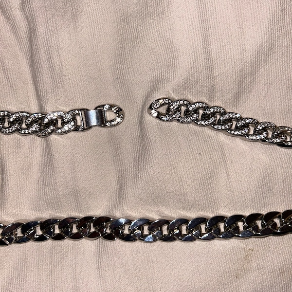 Texturized Cuban Link Dog Chain, Custom Dog Chain, Handmade Dog Collar ...