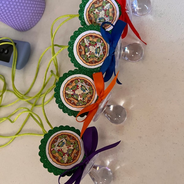 Baby Shower Pacifier Necklaces Party Favor Decorations - 12 Pcs Fiesta ...