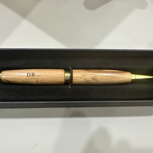 Hand Crafted Wooden Ballpoint Pen Made From Re-claimed Timber. Made in ...
