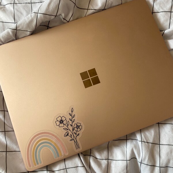 Transparent Pastel Rainbow Vinyl Waterproof Sticker Laptop Sticker Car ...