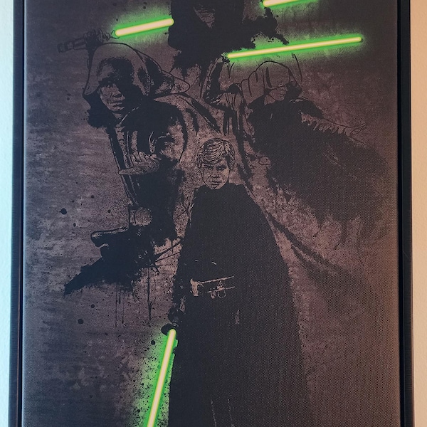 Spider-man Poster Neon Marvel Comics Canvas Wall Art Home Decor Framed ...