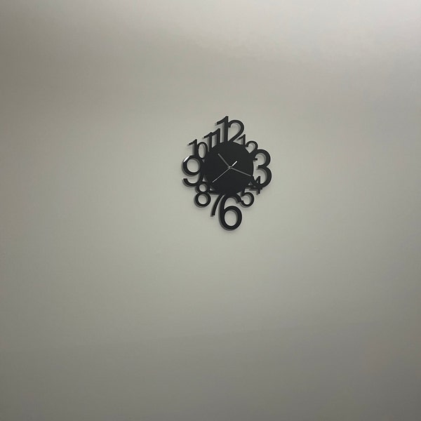Asymmetric Numbers - Wall Clock - Etsy UK