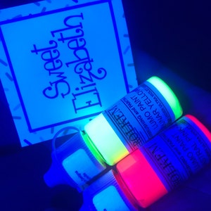 Lumo Glo Paint AND Airbrush Food Color GEL by Rolkem UV Glow in the ...