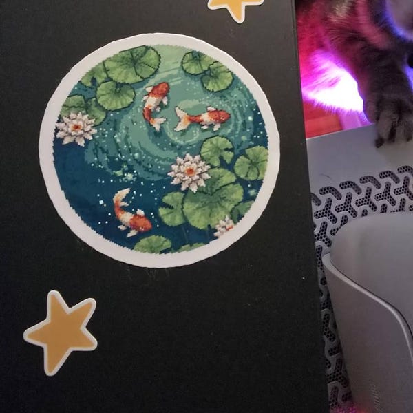 Earth & Moon Moth Fairy Sticker Pack - Holograpic Fairy Sticker Set ...