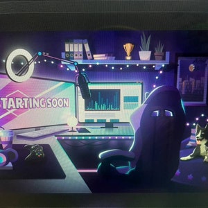 CAT HOUSE Animated Stream Screen for Twitch Lofi Game Room Twitch ...