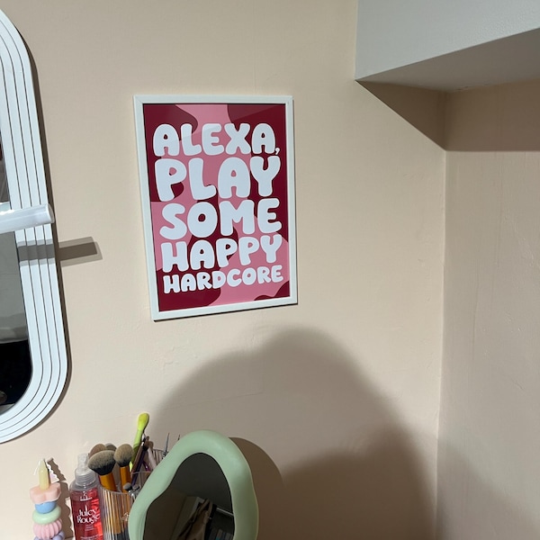 Custom Wavy Poster | Personalised Wall Print | Customised Art ...
