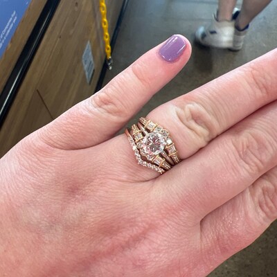 Delicate Chevron Ring Sterling Silver, Rose Gold, Gold, White Gold, 14K ...