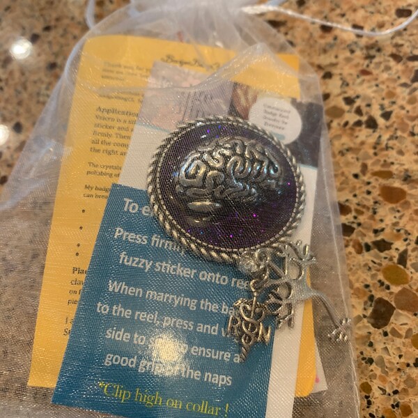 Brain Badge Reel Neuro ID Card Holder Grey Matters Neurology Gifts Good ...