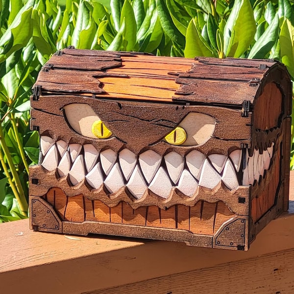 Mimic Chest Laser Cut Files: SVG, PDF, CDR (3-5mm) - Etsy