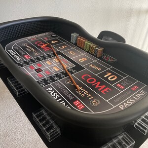 Off the Diamond Wall Craps Table With Folding Legs - Etsy