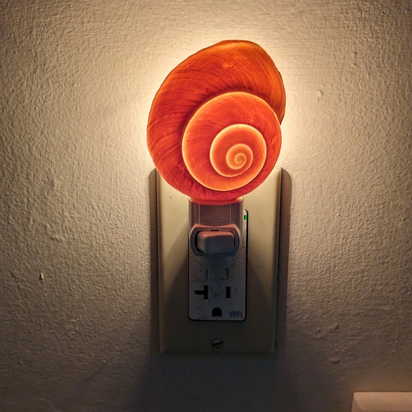 BROWN SNAIL Sea Shell NIGHTLIGHT - Etsy