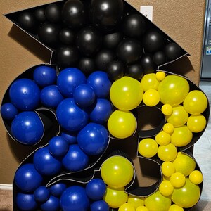 Printable Mosaic Frame Balloon BUNDLE All Square Numbers - Etsy