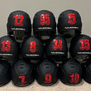 Baseball Number DECALS Helmet Decals Dugout Buckets Decals Baseball ...