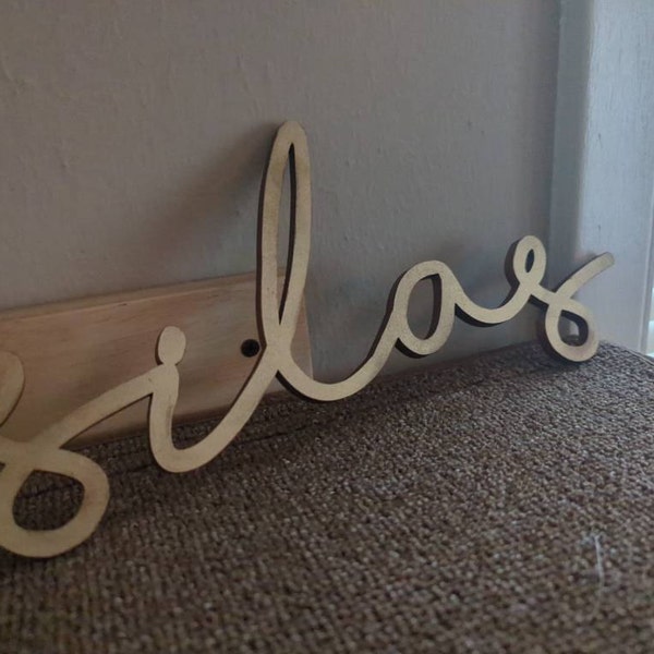 Baby Name Sign Cutout Name Cut Out Personalized Name Sign Above the ...