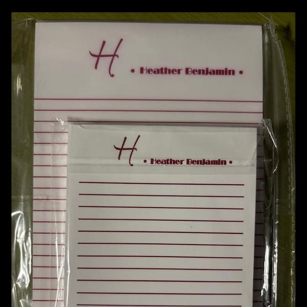 Professional Notepad With Name, Custom Name Notepad, Office Notepad ...