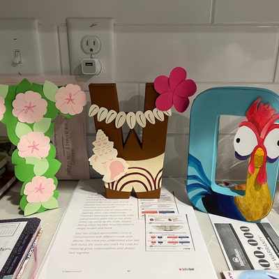 Moana Inspired Name Letters - Etsy