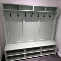 4ft Coat Rack,boot Room, Hallway Bench,monks Bench, Shoe Storage, Any ...