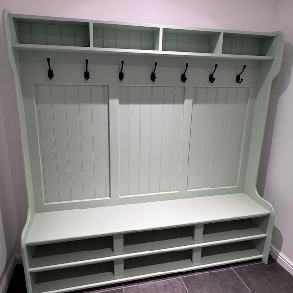 4ft Coat Rack,boot Room, Hallway Bench,monks Bench, Shoe Storage, Any ...