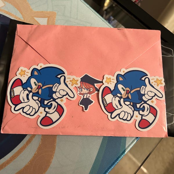 Hedgehog Sonic Adventure Stickers Shadow 3" - Etsy UK