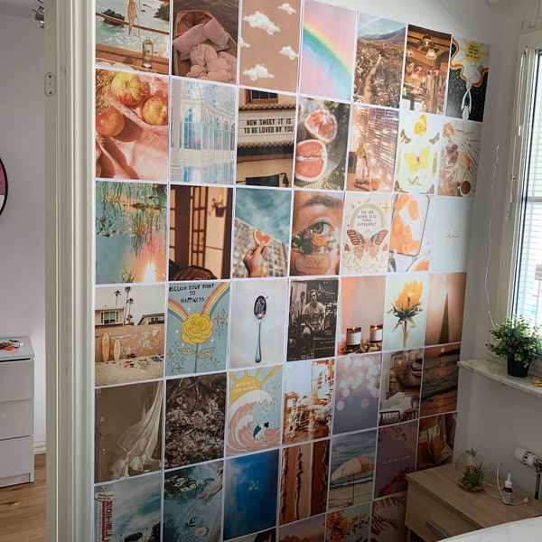 Inspired by Tezza, Printable Photo Wall, Purple Aesthetic Collage Wall ...