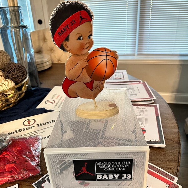 Jordan Jumpman Box Label Birthday Party- Gable Box - Gift Bag- Labels ...