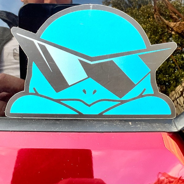 Grey Tabby Cat Peeker Vinyl Sticker 3D Motion/animated | Cats Stickers ...