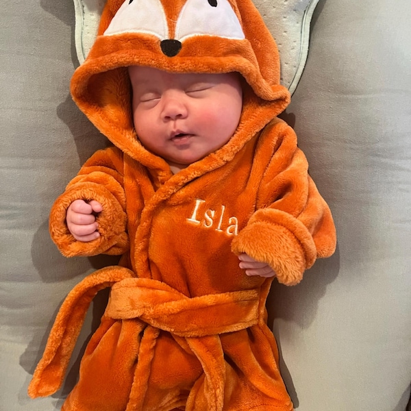 PERSONALIZED Baby Bathrobe Family Bath Robe Custom Monogram /name ...