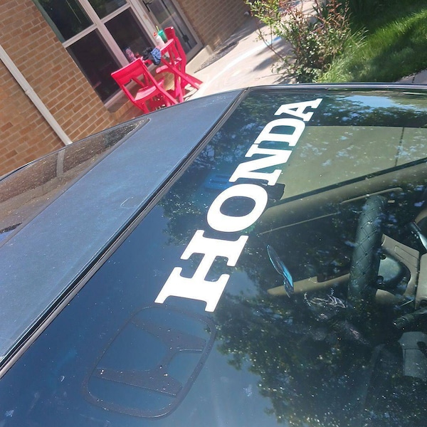 Personalized Honda Civic Type R Windshield Banner - Custom Car Decal 55 ...