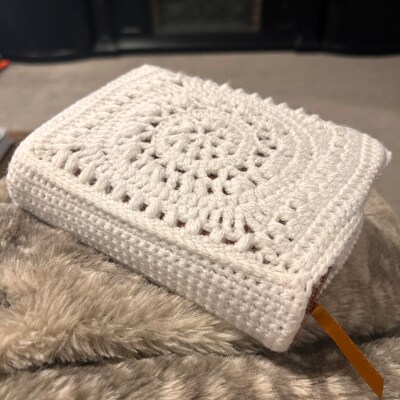 Rainbow Crochet Bible Cover With Handles Gift Book Cover for Jesus ...