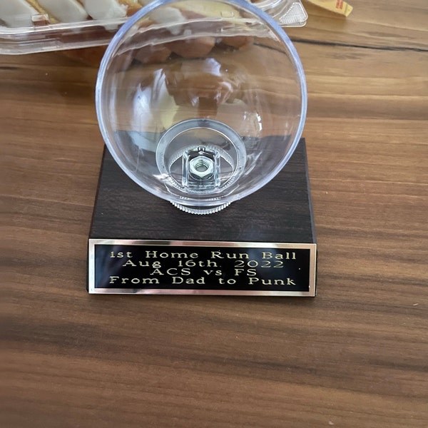 Baseball Home Run Trophy Ball Holder Protective Display Case-free ...