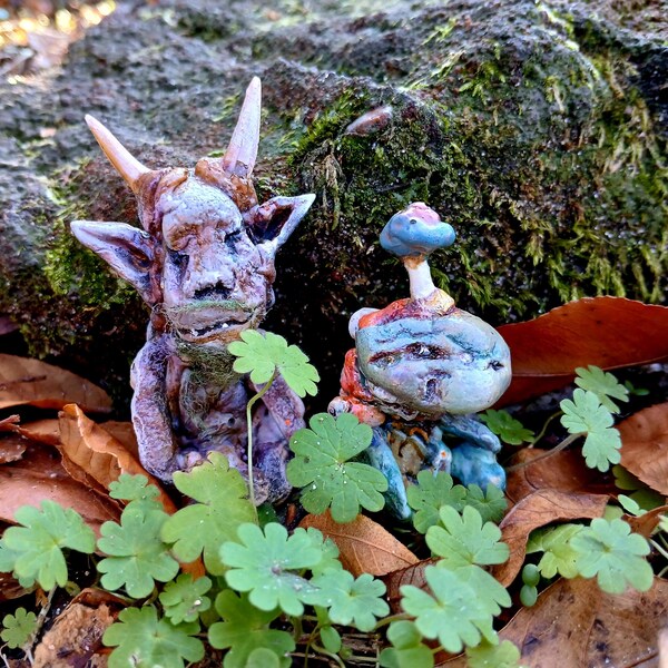 Rocklin, Handmade Rock Goblin Creature Whimsical Stone Art. - Etsy