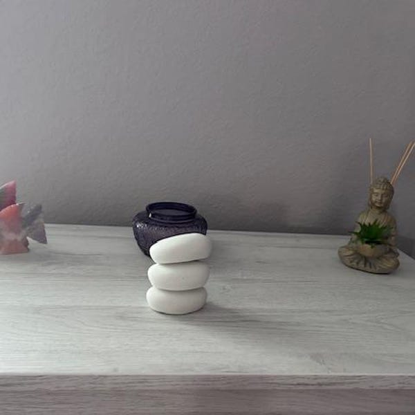 Cremation Art Stone/pebble Urn for Rock Painting, Cremation Memorial ...