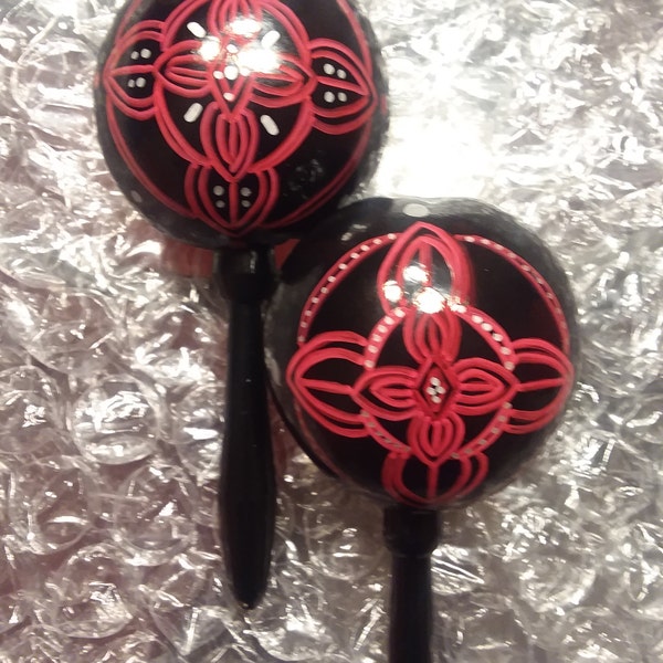 Metallic Gold & Silver Maracas pair - Etsy