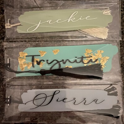 Personalized Acrylic Bookmark, Acrylic Book Mark, Library, Accessories ...