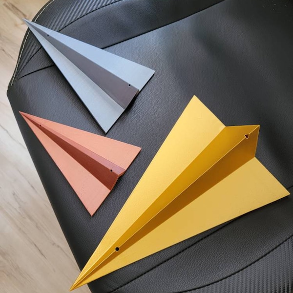 Paper Airplane Wall Decor, 3D Paper Plane Sculpture, Aviation Wall Art ...