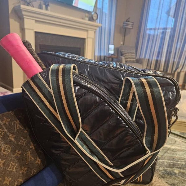 Faux Leather Personalized Pickleball Bag, Classy Pickleball Paddle ...