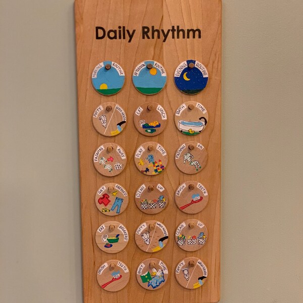 Daily Rhythm Chart - Etsy