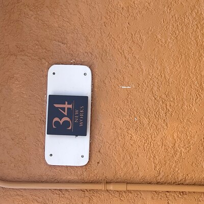 K Smart Sign Modern House Signs Plaque Door Number Street - Etsy UK