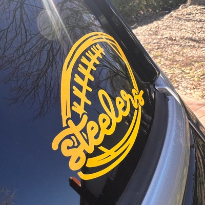 Pittsburgh Steelers Football Vinyl Car Decal, Steeler Nation, Car ...