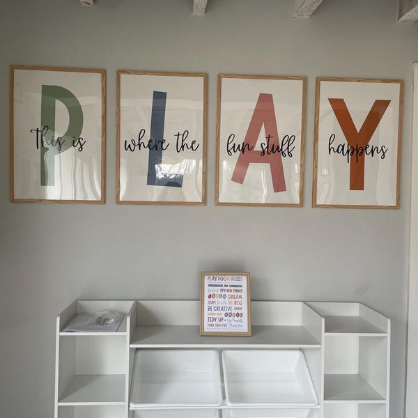 Set of 6 Educational Wall Art, Classroom Posters, Homeschool Printables ...