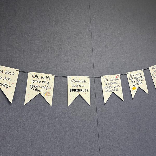 Schitt's Creek Baby Sprinkle Banner: David Rose Quotes (printable ...