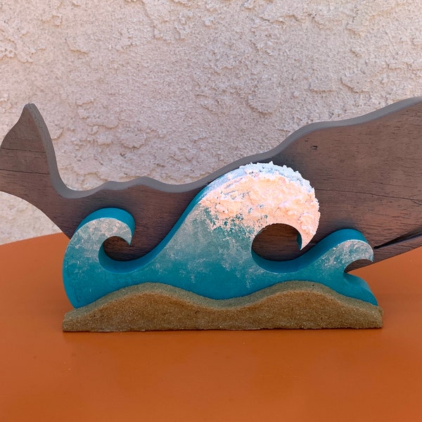 Wave Cutout- Wave Craft- DIY Summer Decor- Free Standing- DIY Wave ...