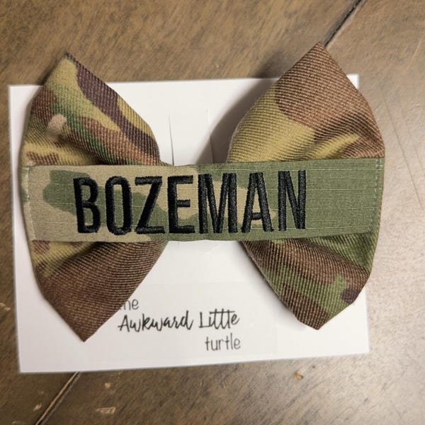 Army Name Tape Bow, Military Bow, Personalized, Air Force Bow, OCP ...