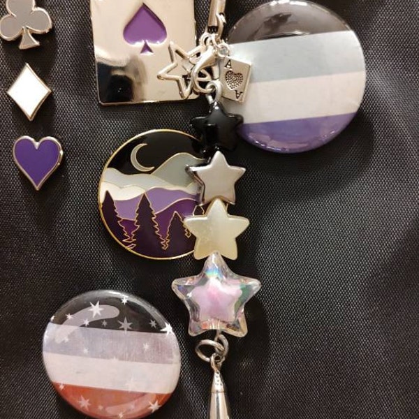 Celestial Lesbian Pride Charms or Keychains - Etsy