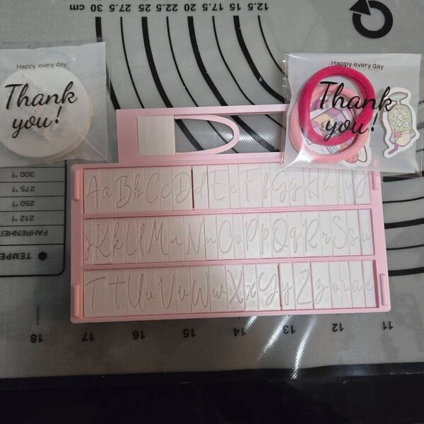 Script Font Set Letter Stamp Alphabet Stamp Signature Font Stamp Font ...