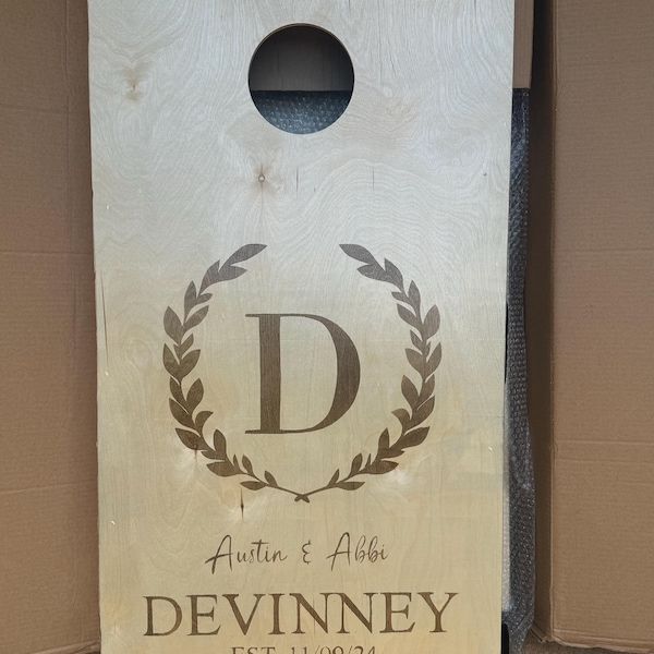 Custom Cornhole Boards - Company Logo - Cornhole Set With Bags ...