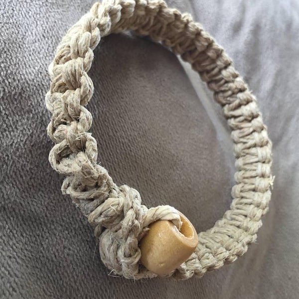 Handmade Evil Eye Hemp Guardian Bracelet/anklet - Hemp Jewelry for ...