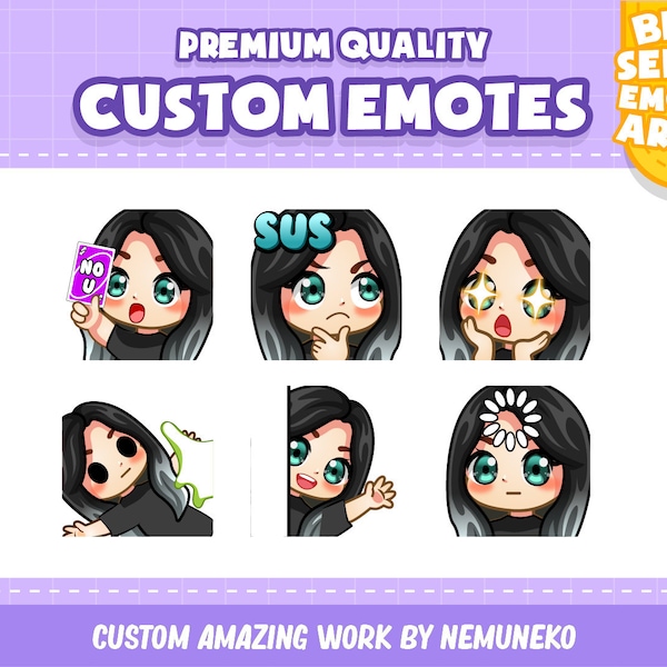 9x Custom Emotes for Twitch, Youtube, Discord or Facebook / Custom ...