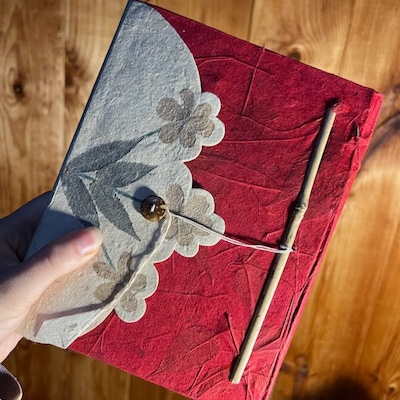 Handmade Floral Journal Beautiful Notebook Handmade Paper Notebook ...