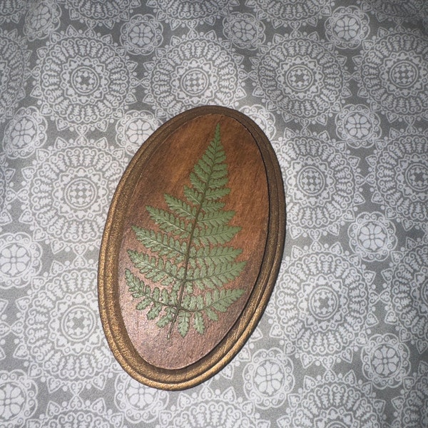 Mini Forest Fern Wall Art | Botanical Fern Wall Hanging | Pressed ...